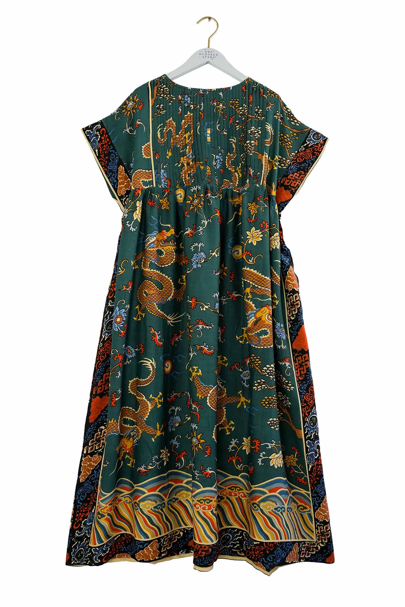 Dragon Green Pleat Dress – One Hundred Stars USA