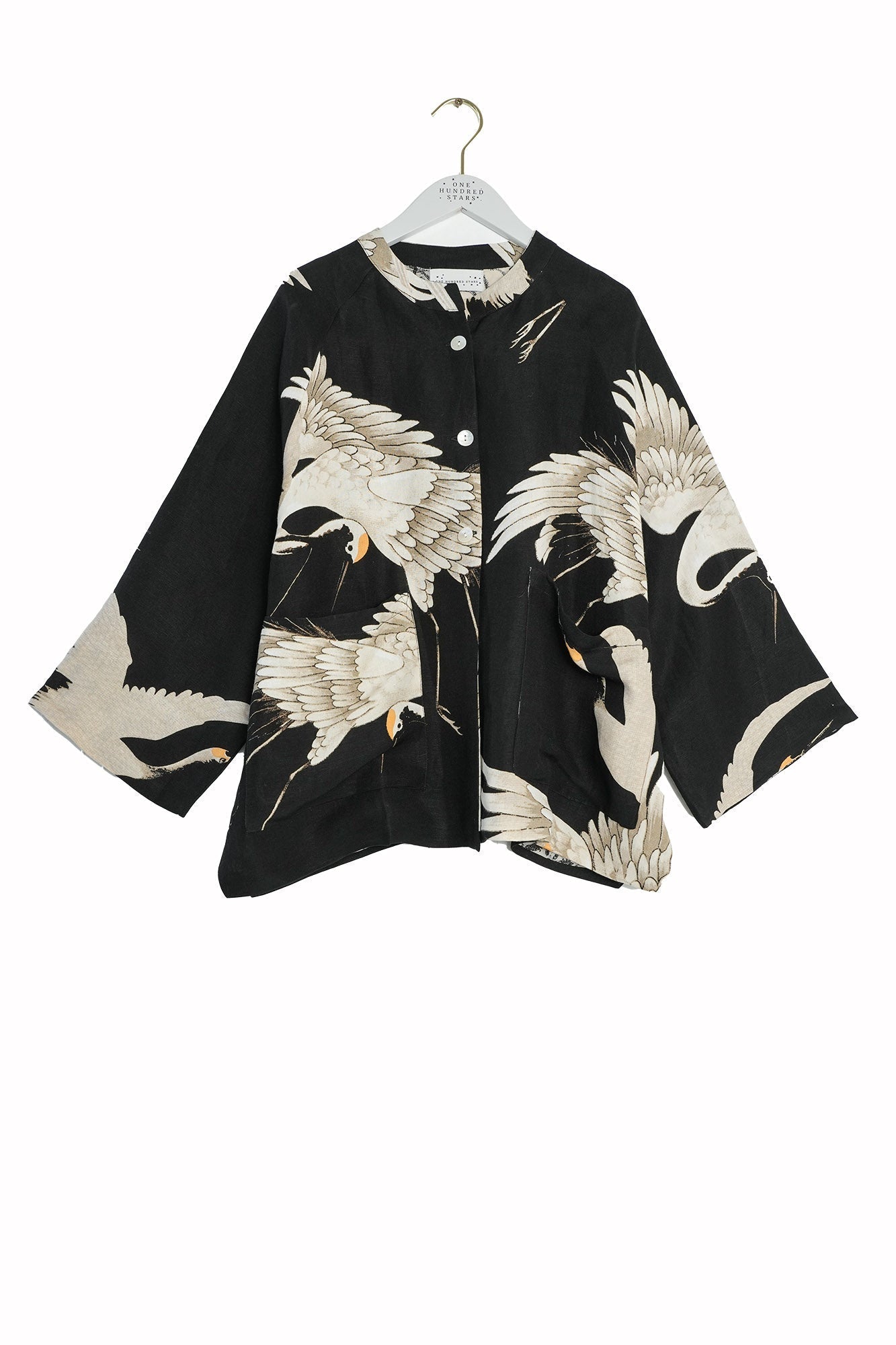 Stork Black Summer Jacket – One Hundred Stars USA