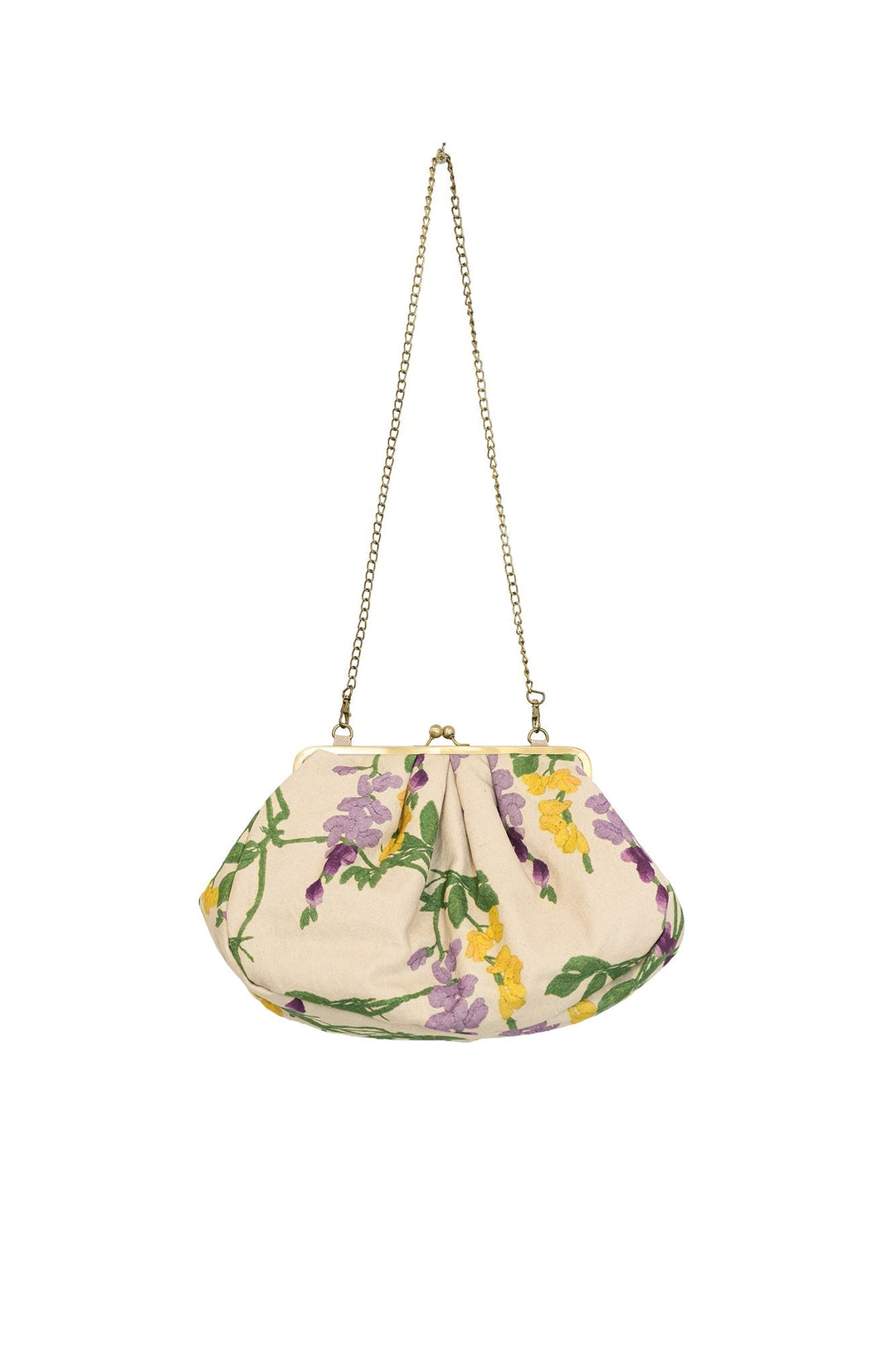 Wisteria Lilac Kiss Lock Clutch Bag – One Hundred Stars USA